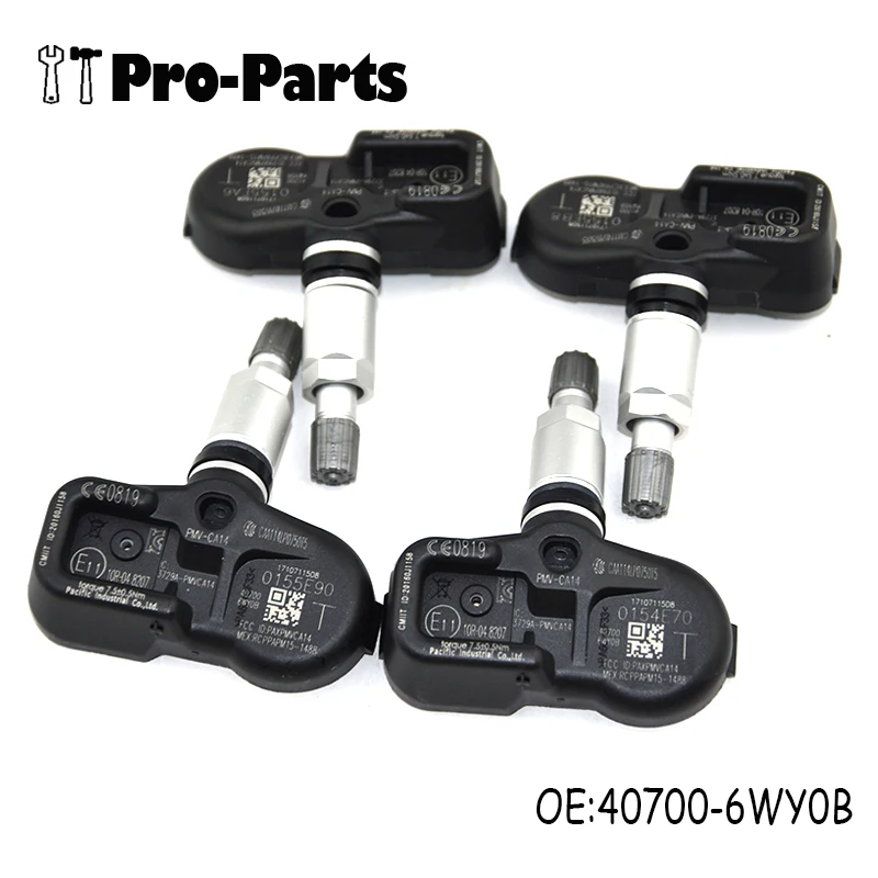 40700-6WY0B-4Pcs-set-TPMS-Tire-Pressure-Monitor-System-PMV-CA14-For ...