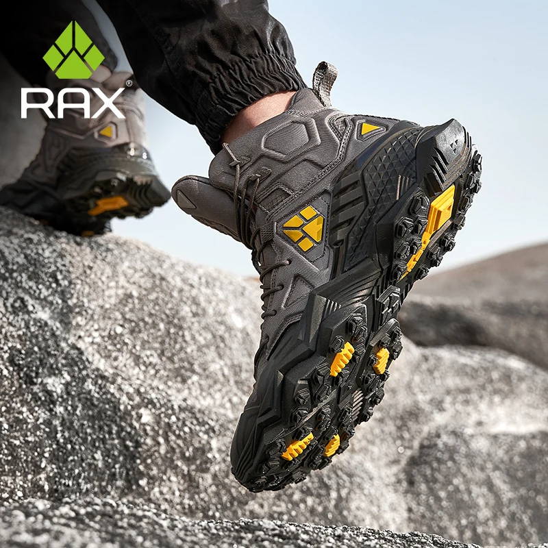 RAX Men's Hiking Shoes Mountain Trekking Boots High Quality Fashion ...