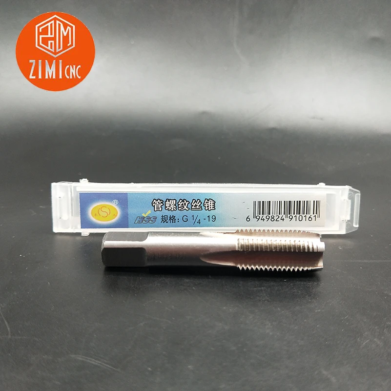 HSS 55 degree 4 blade pipe tapping G1/4 19 pipe straight pipe thread ...