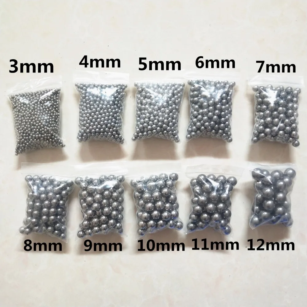 Bolas de acero de 6mm, 7mm, 8mm, 9mm, 10mm de diámetro, para caza ...