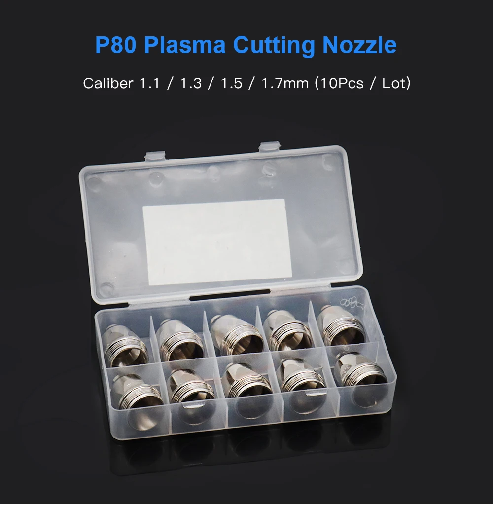 WaveTopSign 10pcs Premium P80 Plasma Cutting Torch Consumable Cutting ...
