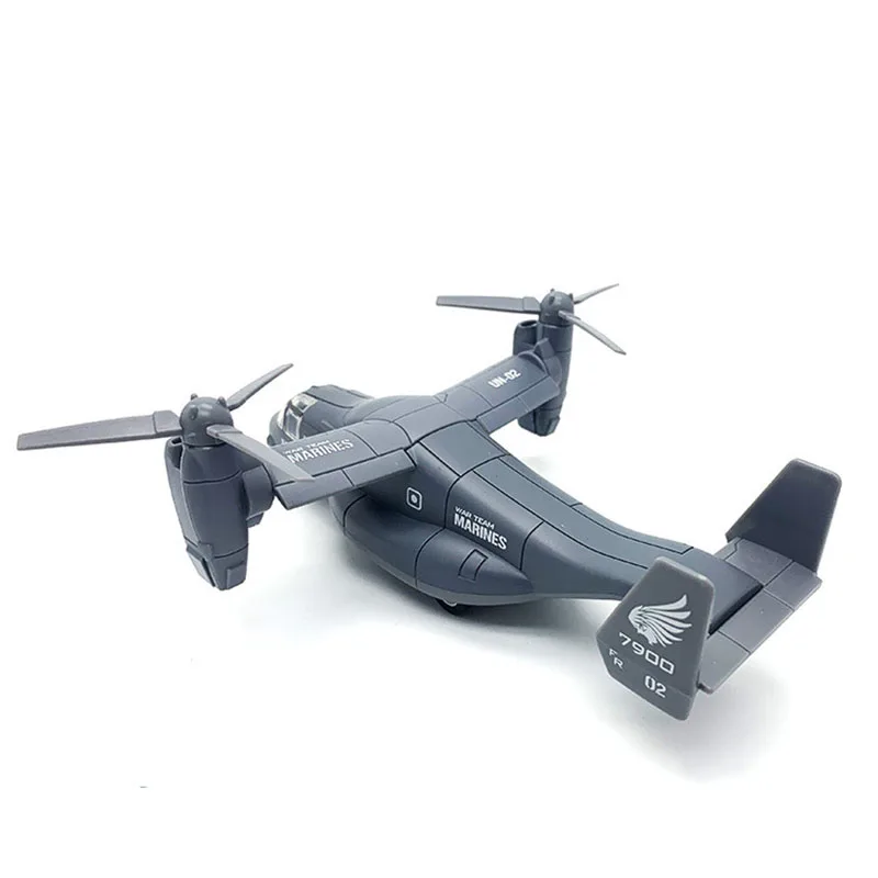 Diecast Alloy Simulated Osprey Transporter Fighter Aircraft Aviation ...
