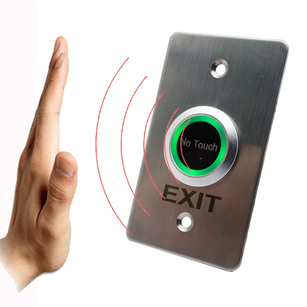 Touchless Door Access Control Release Switch IR Contactless No Touch Infrared Exit Button|Access ...