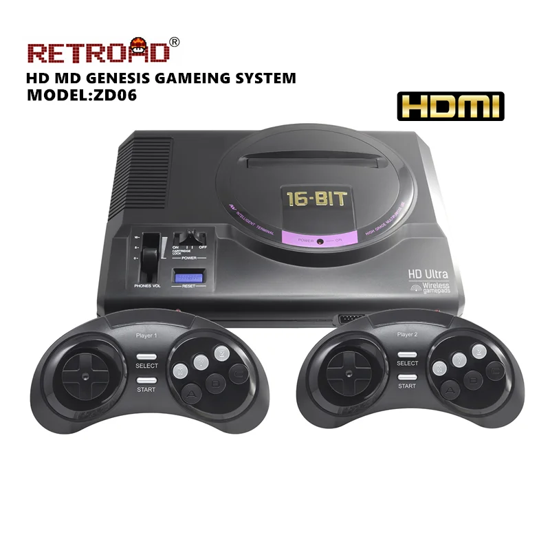 Retroad Zd06 Md Genesis Hd Ultra Megadre1 Console De Jogo Suporte ...