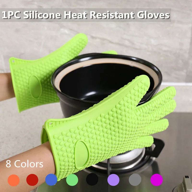 Food-Grade-Silicone-Glove-Kitchen-Heat-Resistant-Glove-Cooking-Baking ...