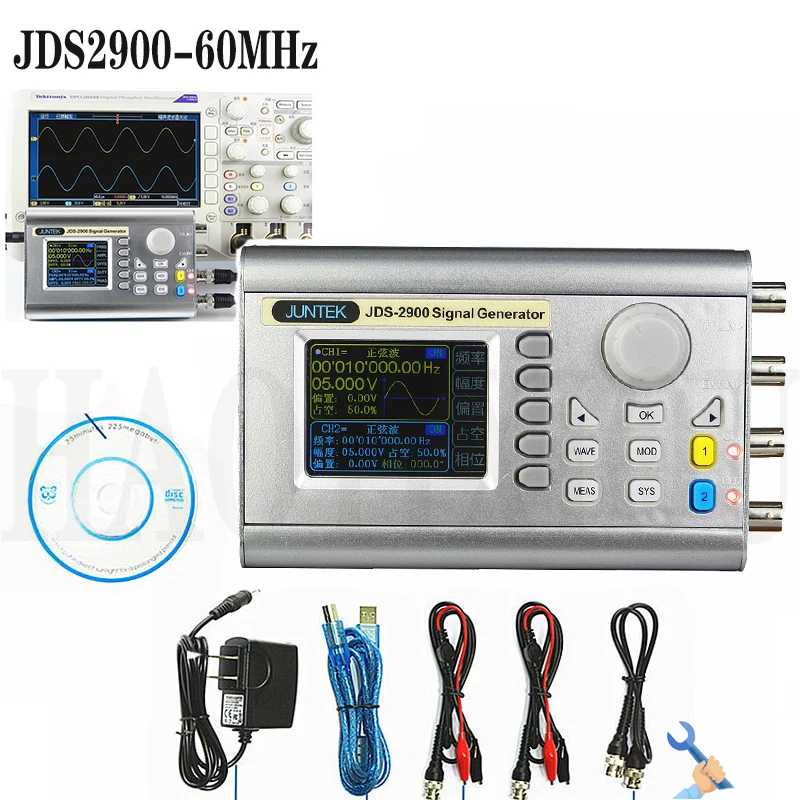 Digital Dual channel DDS Signal Generator Counter Arbitrary Waveform ...