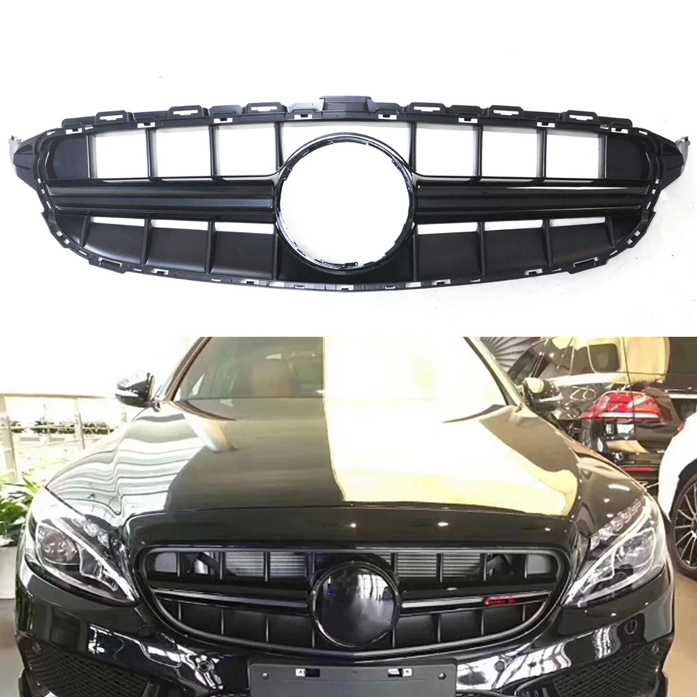 For-Mercedes-Benz-C-Class-W205-2014-2018-C250-C300-E63-Style-Front ...