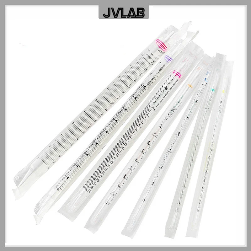 Serological Pipets Sterilized Plastic Scale Transfer Straw Serum ...