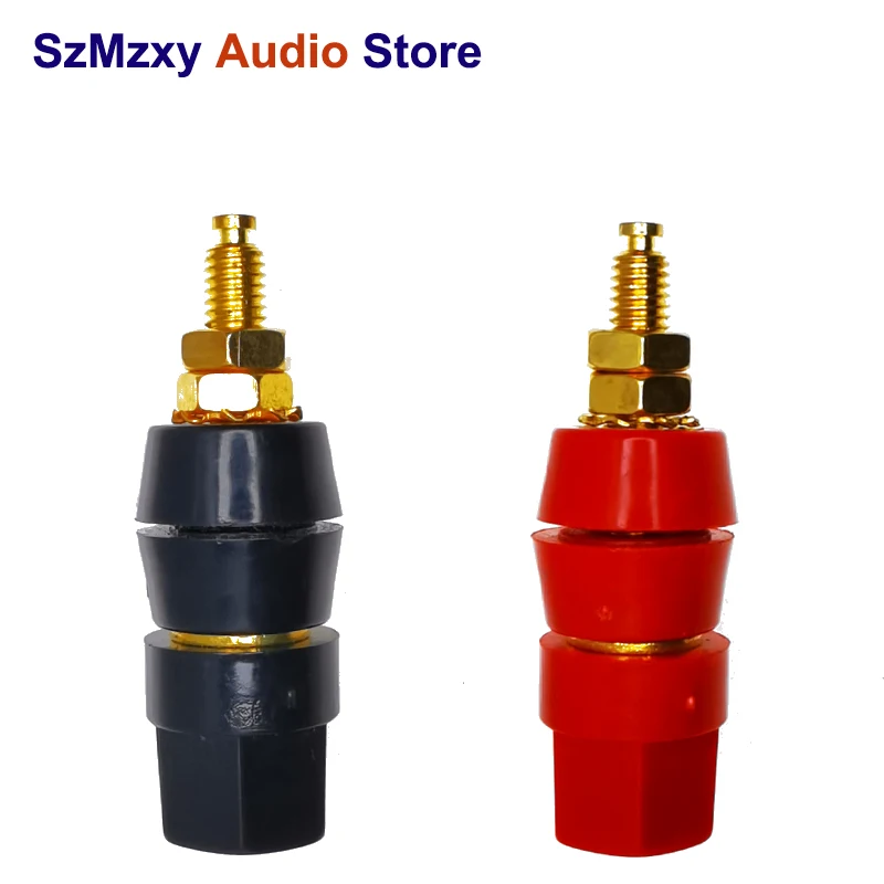 1PCS Terminals Red Black Connector Amplifier Terminal Binding Post ...