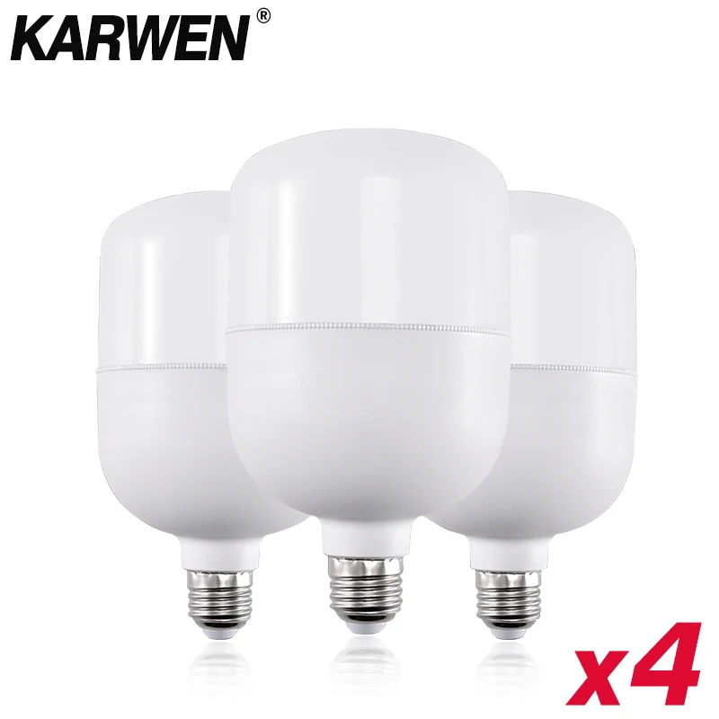 Lâmpada Led De 4 Lâmpadas E27, 5w, 10w, 15w, 20w E 30w, Ampola Led Blub ...