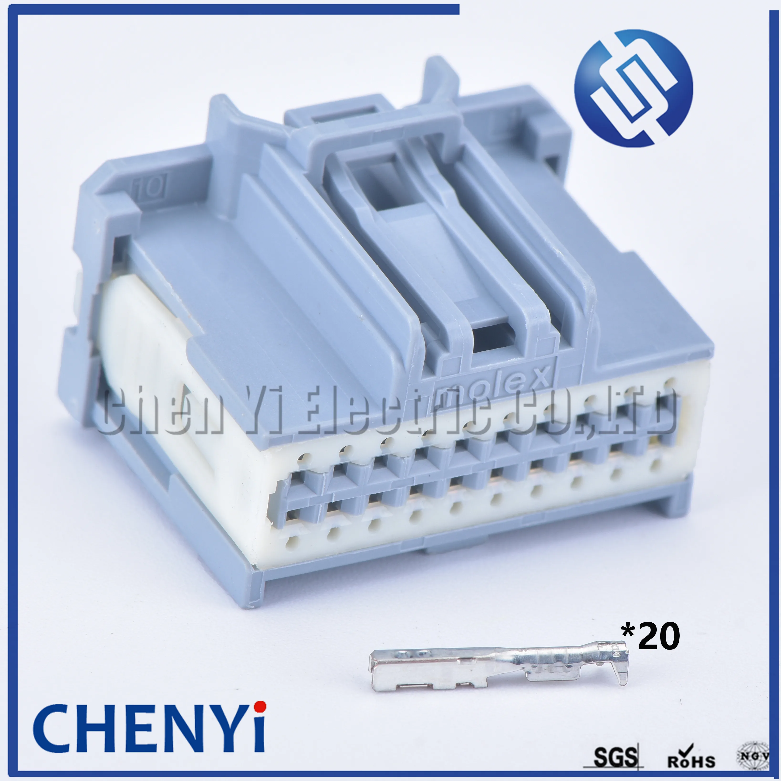 1 Set Molex 20 Pin 347290201 Not Waterproof Auto Connector Wiring ...