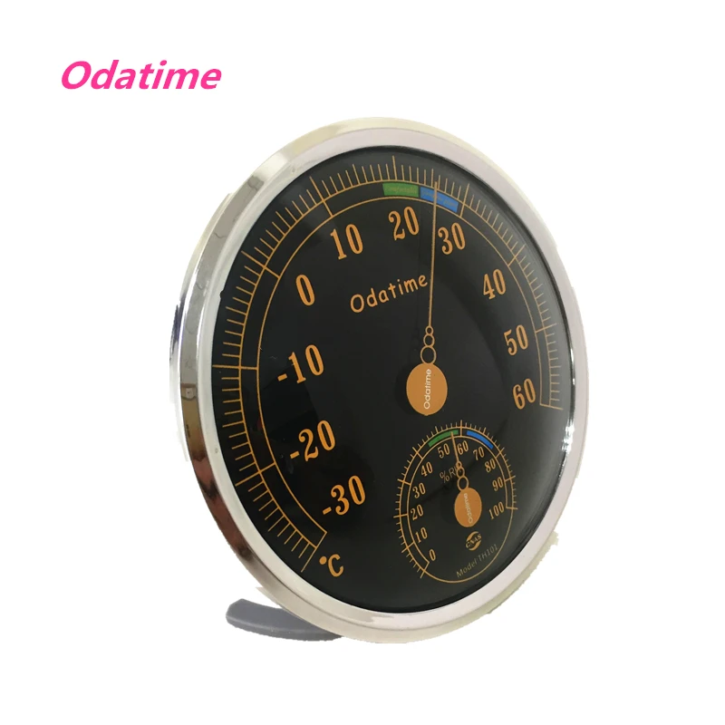 Odatime Thermometer Hygrometer Round No Battery Temperature Measuring ...