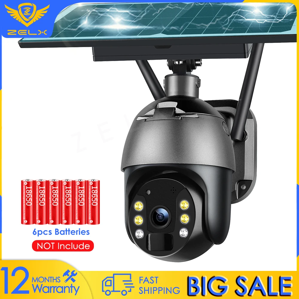 4g Solar Ip Camera Wifi Outdoor Video Surveillance Camera Ptz Battery ...