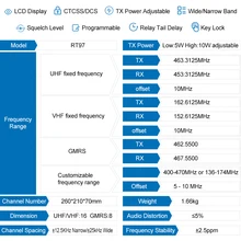 ウォーキートーキーリピーター全二重双方向ラジオリピーターミニアナログリピーターカスタマイズ可能なrthtv97 10w uhf (またはvhf)