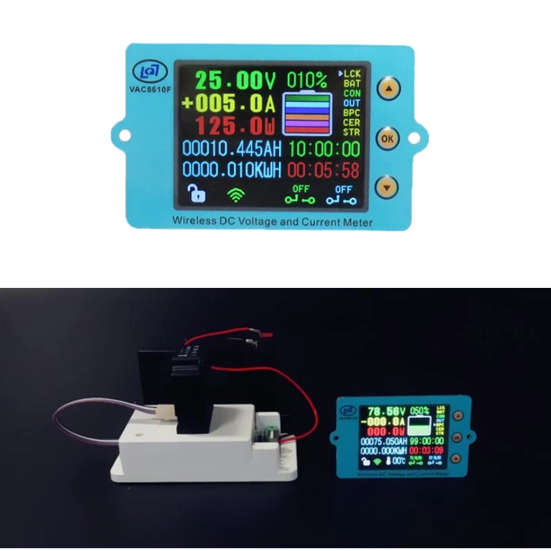 Dc 500v 100a 200a 500a Wireless Voltage Meter Voltmeter Ammeter Solar ...