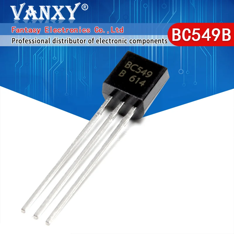 100PCS BC549B TO 92 BC549 TO92 549B 0.1A 30V Transistor New Original ...