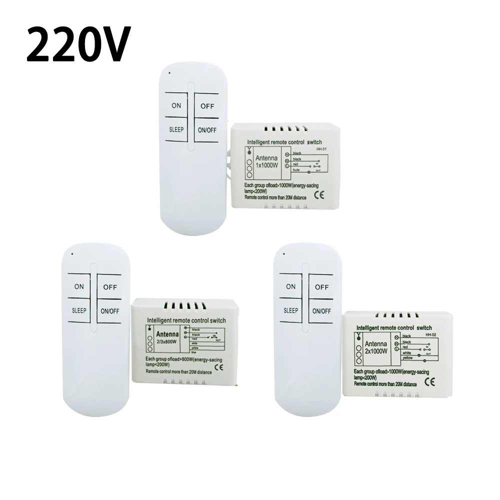 220V Wireless Intelligent Digital Remote Control Switch Smart Manual ...