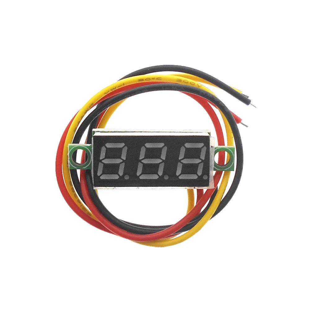 0.28 inch ultra small digital DC voltmeter digital adjustable three ...