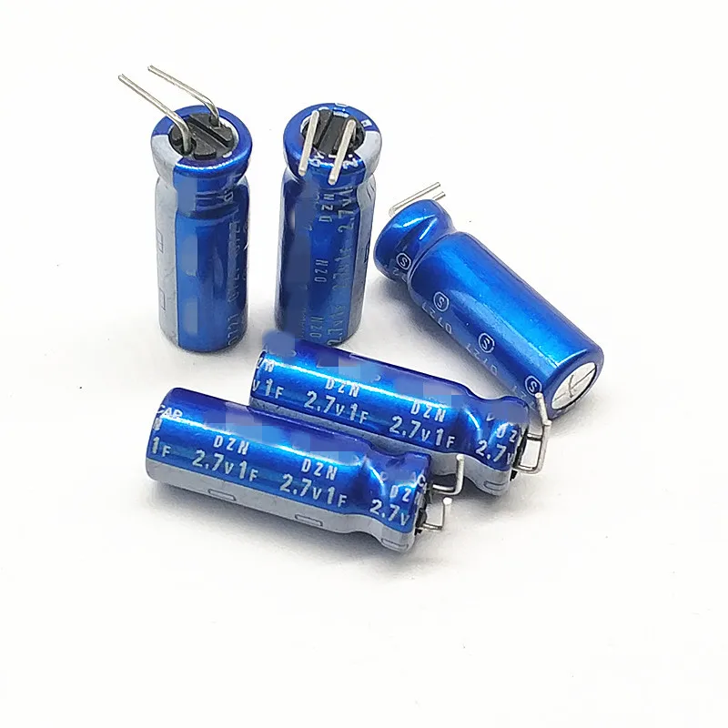 5pcs 2.7V1F corner high current toy power supply 2.7V 1.0F Toy capacitor 2.7v 1f 5PCS|Battery ...