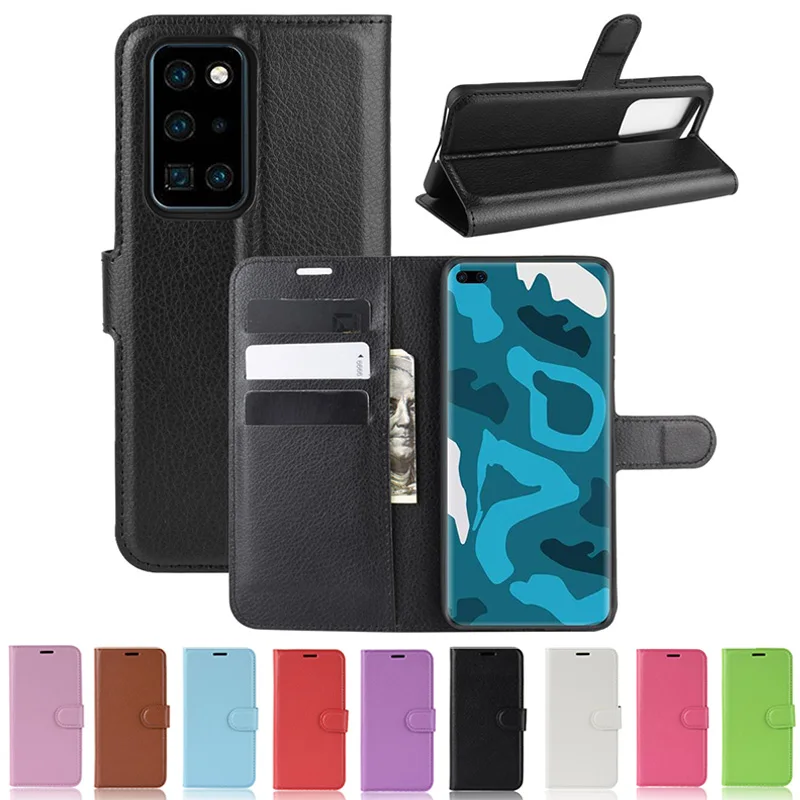 For Huawei P40 Pro Leather Case For Huawei P40 Luxury Pocket Wallet ...