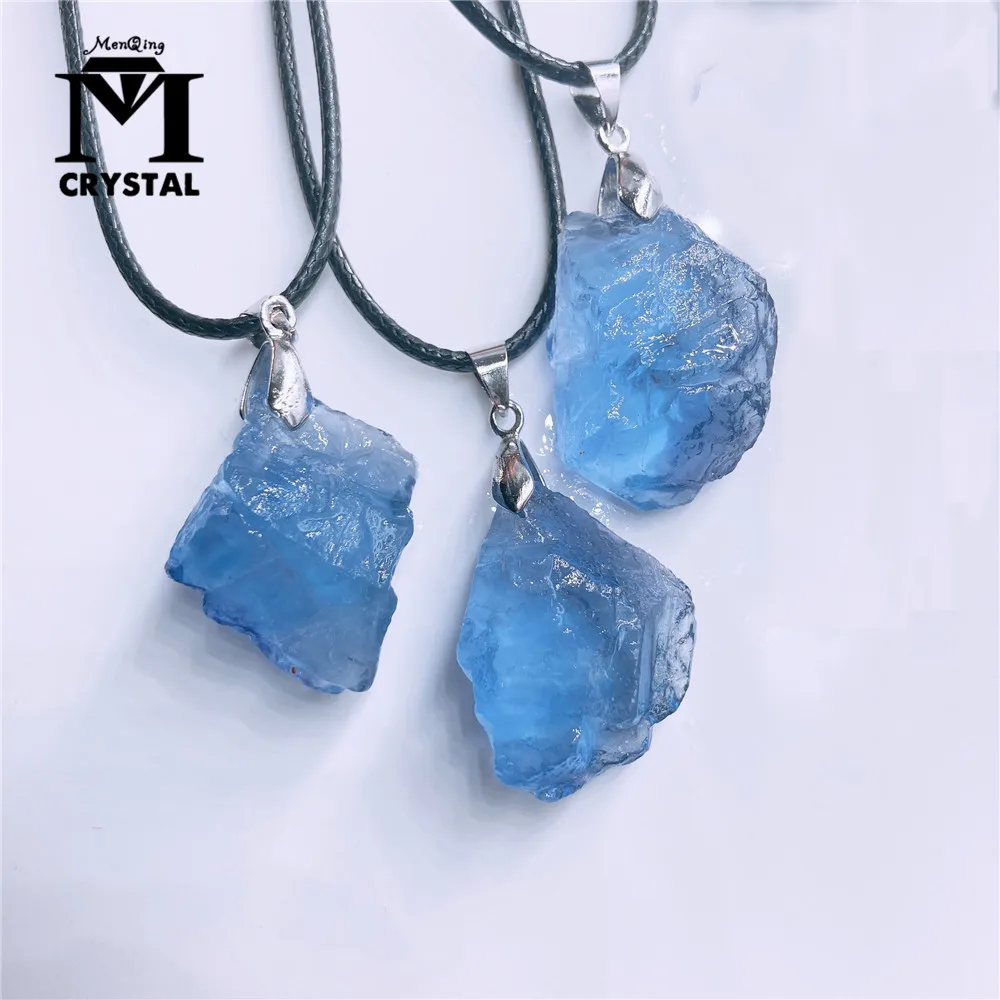 Blue Crystal Necklace For Men