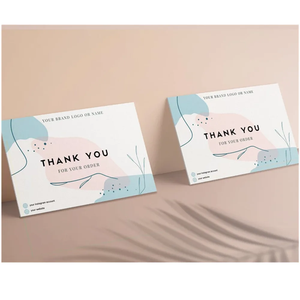 Stationery Thank you for your order cards complementary card Business ...