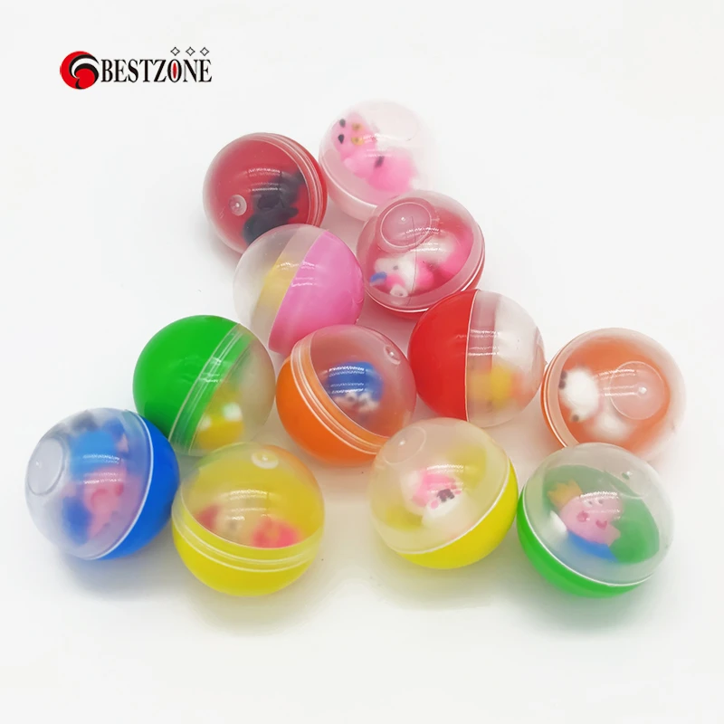 50 Pcs/pack 1.26inch Diameter 32 Mm Half Transparent Plastic Capsule ...