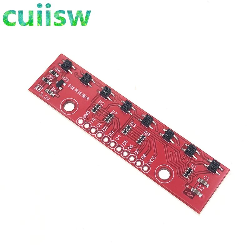 8 Channel Ir Tracking Sensor Module 8 Ch Infrared Line Track Trace ...