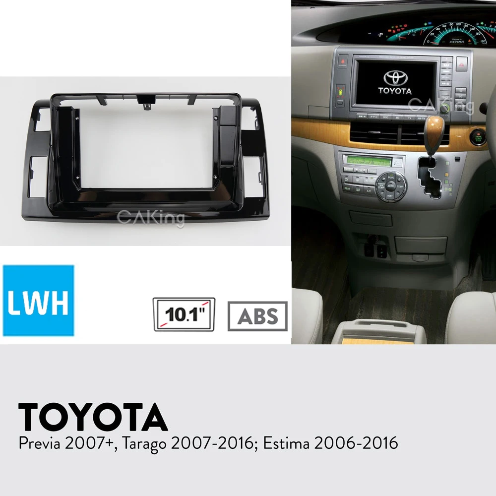 10.1 inch Car Radio Facia Panel for TOYOTA Previa, Tarago, Estima 2006 ...