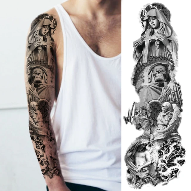 Angels And Demons Arm Tattoos