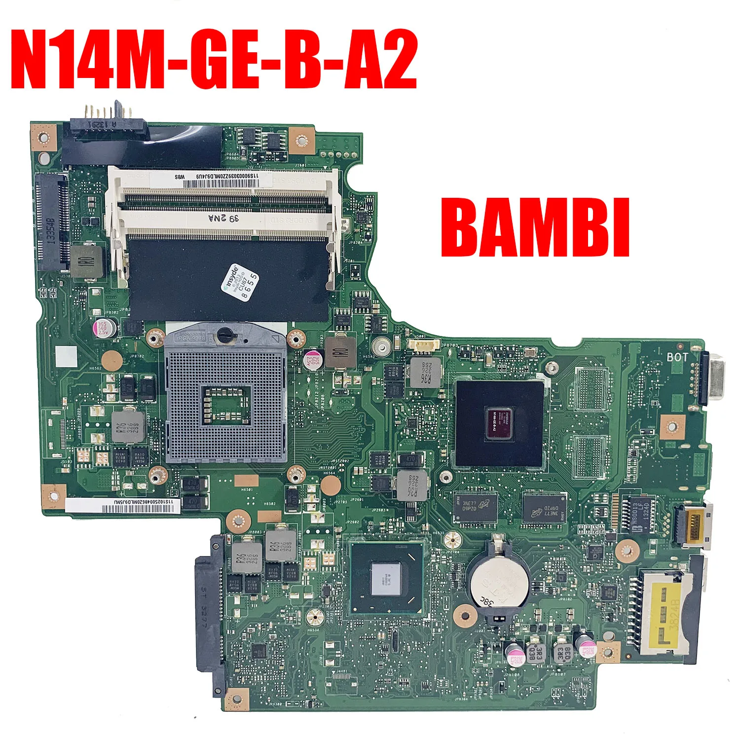 90003229 laptop motherboard HM76 Chip BAMBI MAIN BOARD REV:2.1 fit for ...