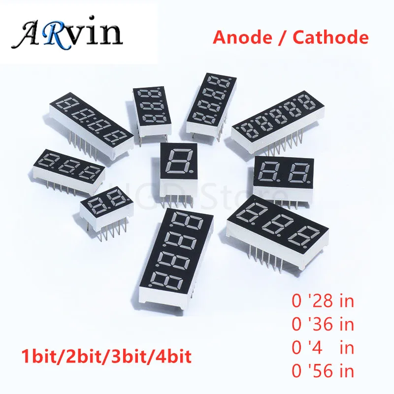 5Pcs 0.28 Inch Digital Tube LED Display 1Bit 2Bit 3Bit 4Bit Display ...