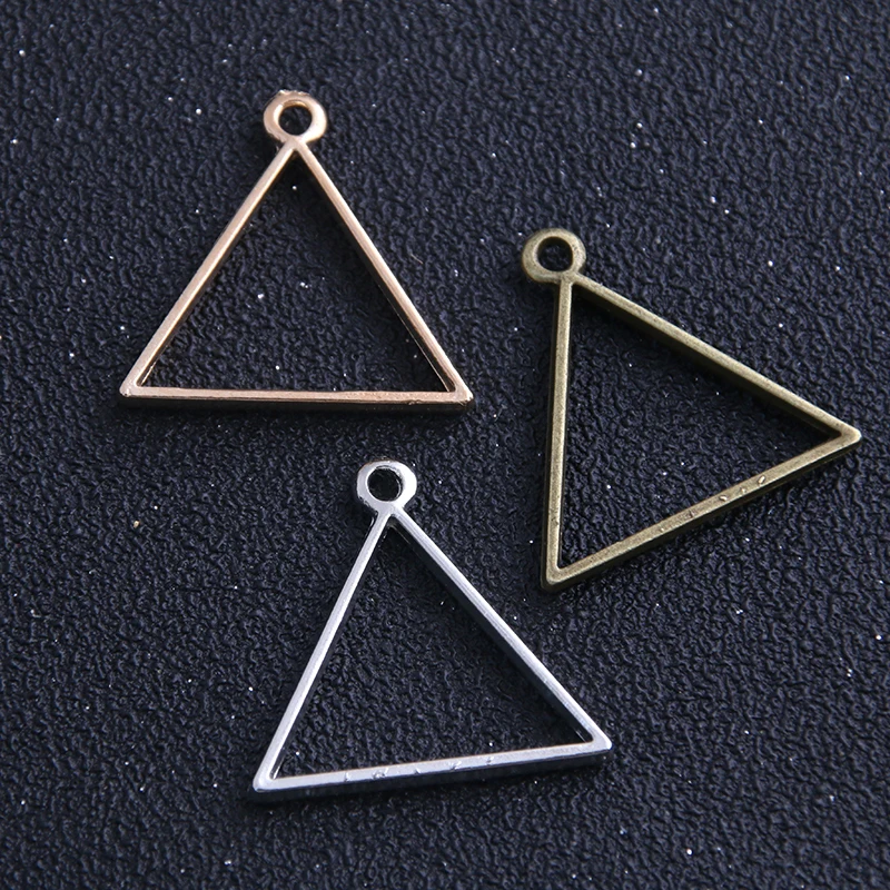 8pcs-28-29mm-Three-Color-Alloy-Jewelry-Accessories-Triangle-Charm ...
