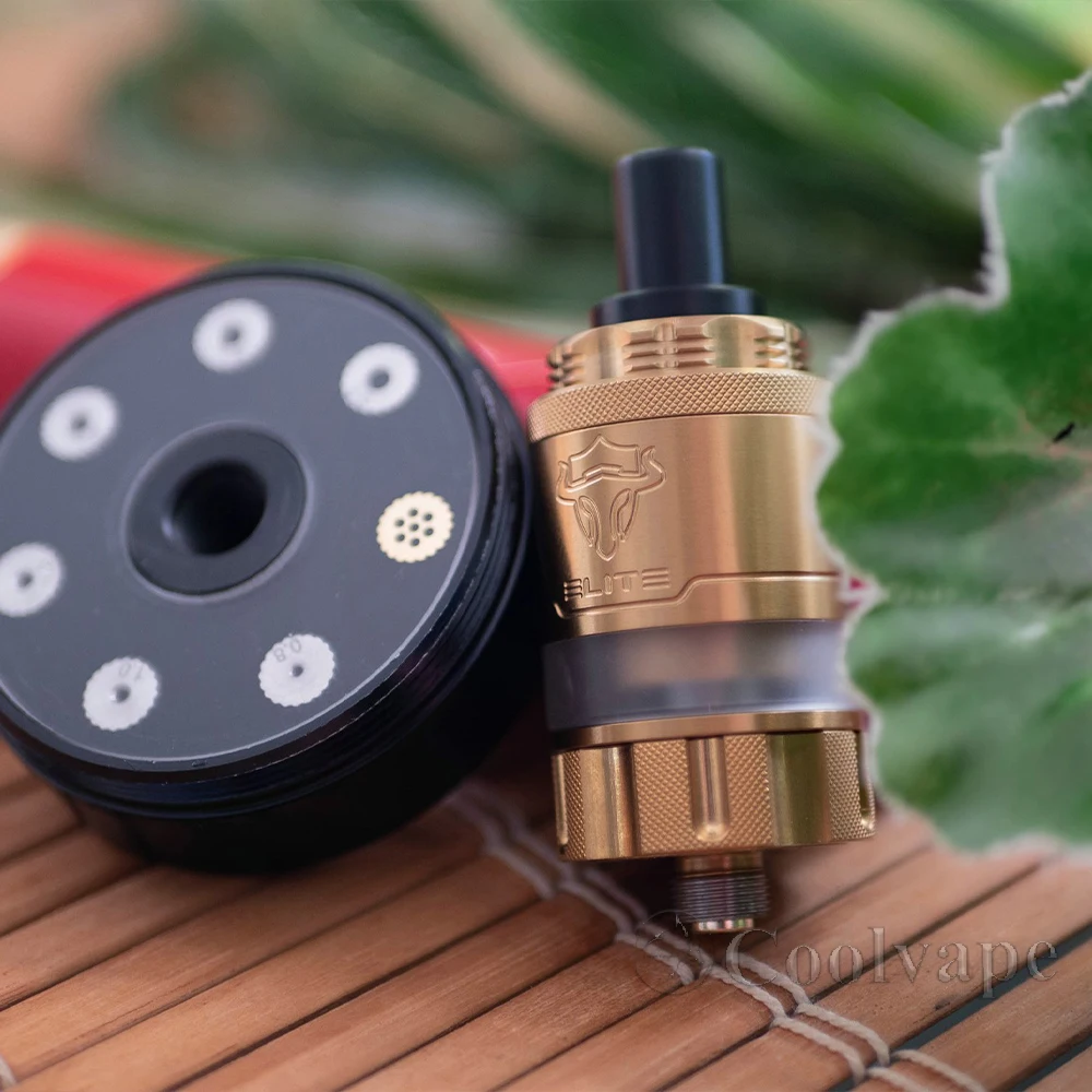 Gold Pro - atomiseur reconstructible, réservoir de Vape de 22mm, 2ml, bobine simple, flux'air ...