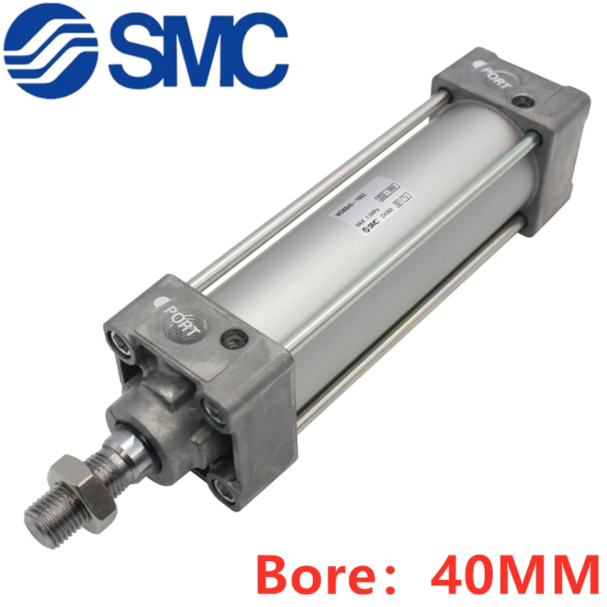 Mb Mdbb40 Smc Original New Mdbb Bore:40mm Pneumatic Cylinder Standard Type Double Acting Single ...