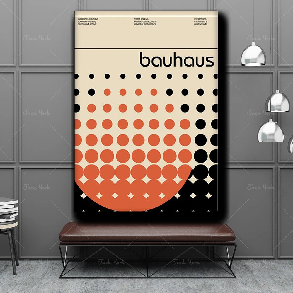 Bauhaus Kunst Ausstellung poster, Bauhaus Ausstellung drucken, Herbert ...
