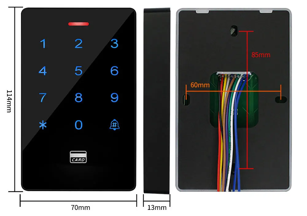 Outdoor IP68 Waterproof RFID Keypad Touch Access Control System ...
