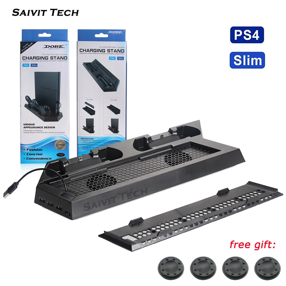 Multifunction Vertical Cooling Fan Stand Dual Gamepad Controller ...
