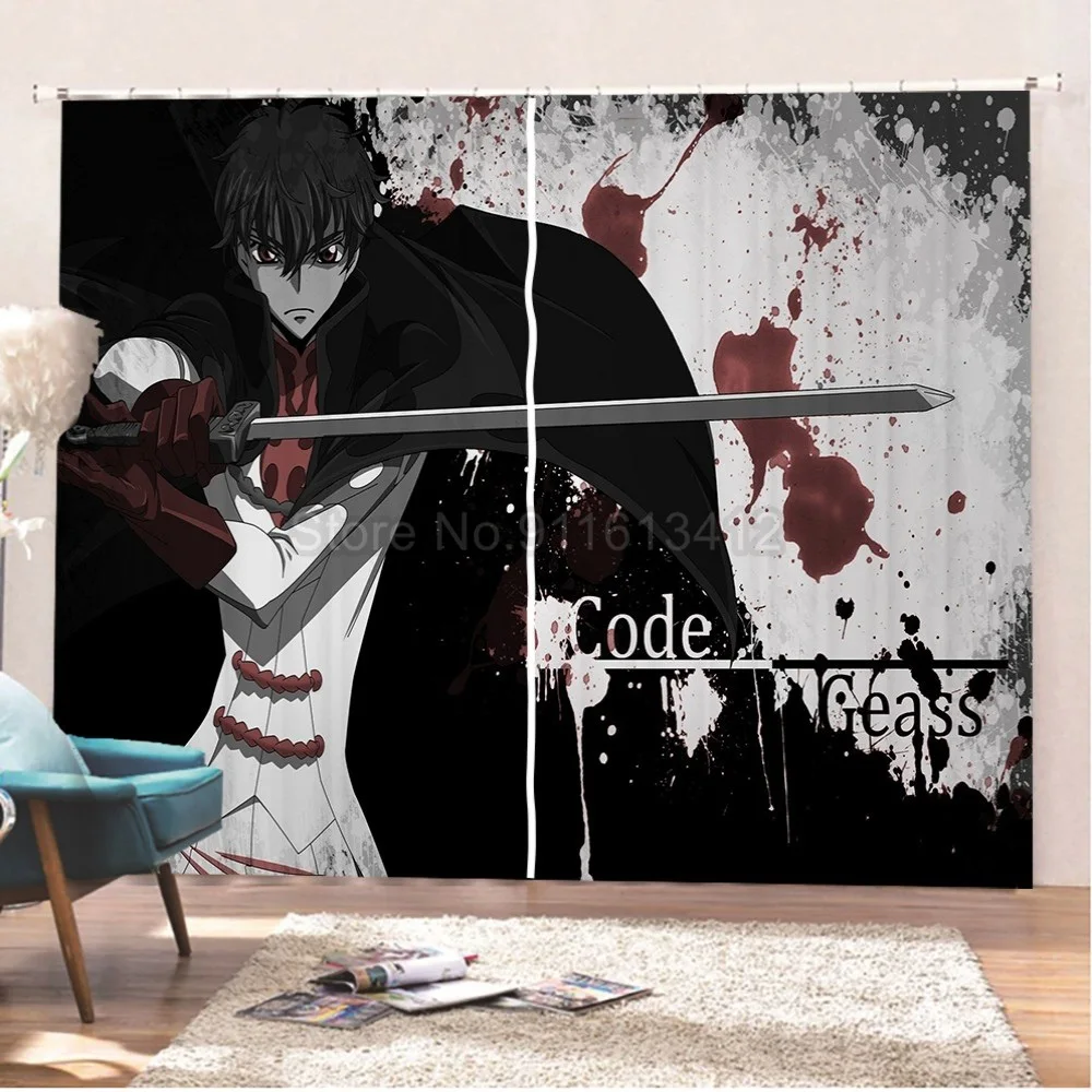 Code-Geass-Lelouch-Of-The-Rebellion-Blackout-Curtains-2-Panels-Japan ...