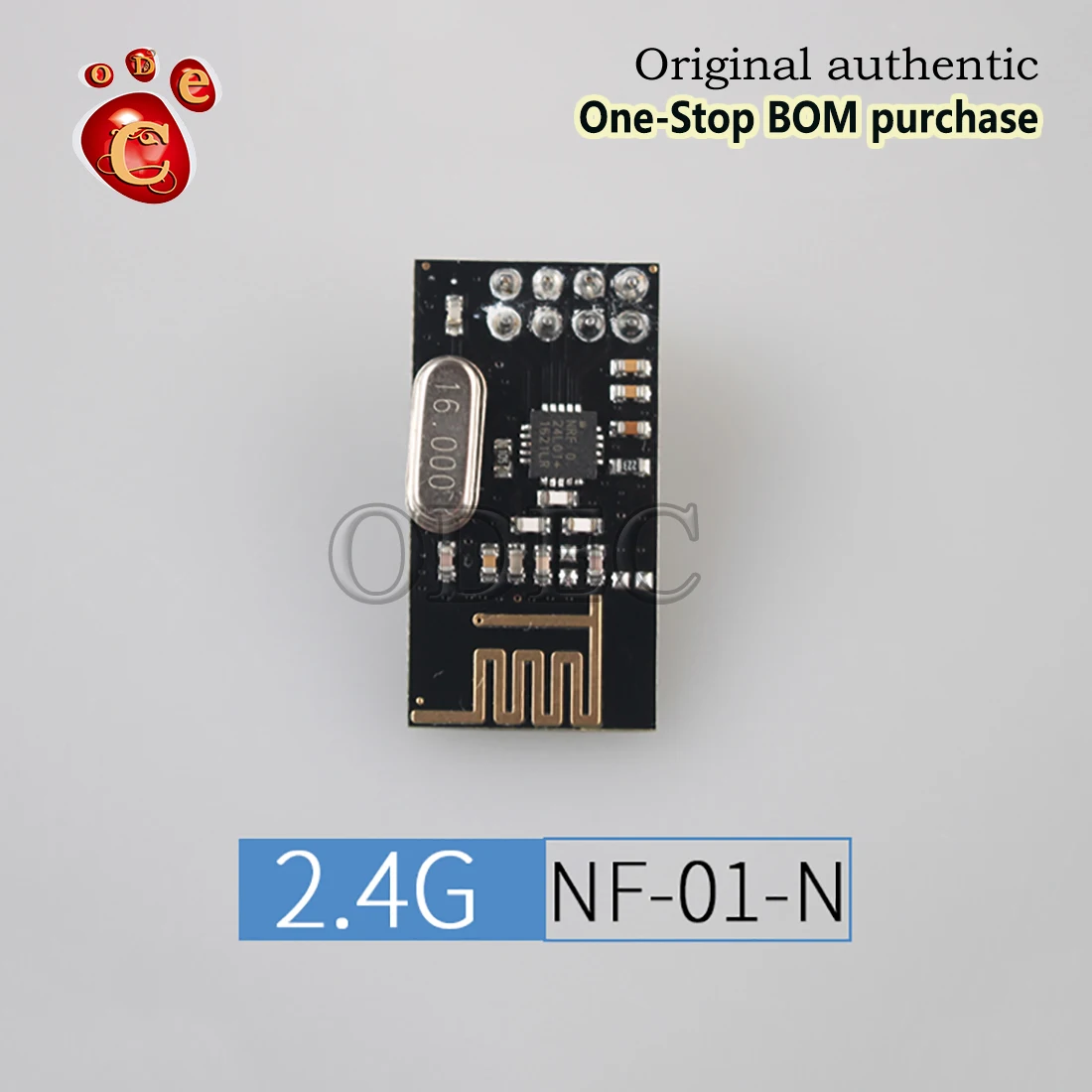NF-01-N 2.4G รีโมทคอนโทรลไร้สาย SPI โมดูล NRF24L01P + นำเข้าชิปผ่าน NF-01-N