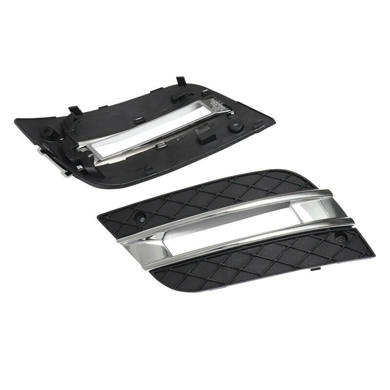 Left + Right DRL Light Cover Front Bumper Grilles for Mercedes-Benz ...