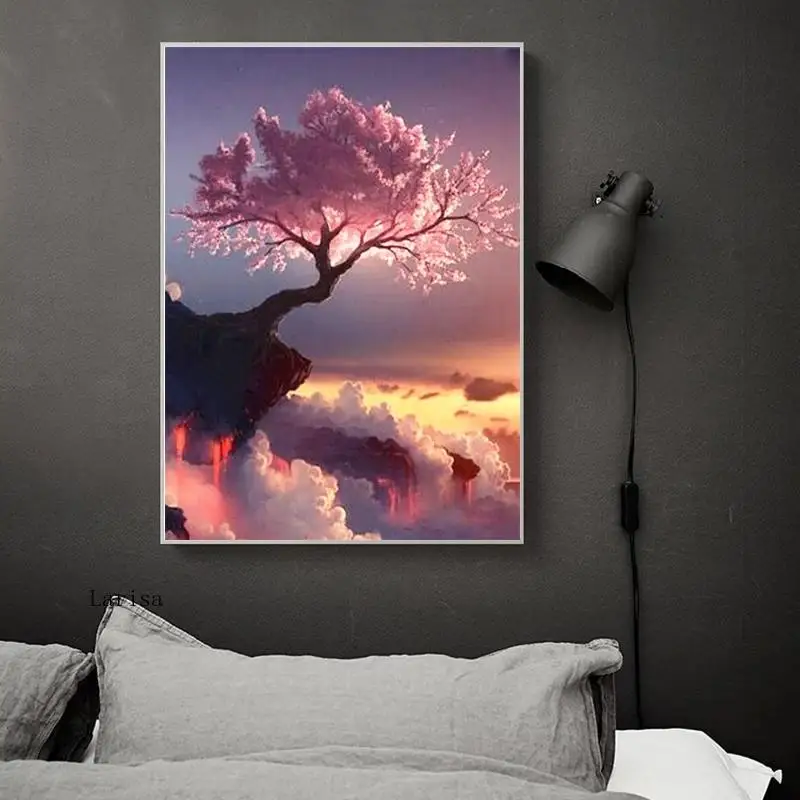 Peach Tree Painting