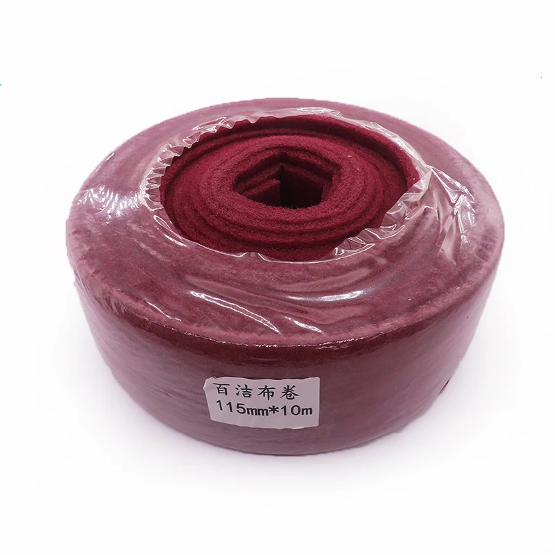 115mm-x-10metre-400Grits-Aluminum-oxide-Red-Scuff-Rolls-Scouring-Pad ...