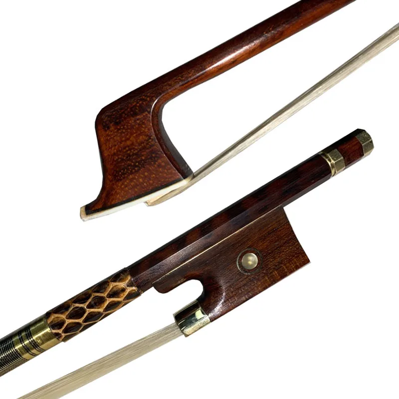 1 Pc High Quality Professional Snake Wood 4/4 Violin Bow Round ...