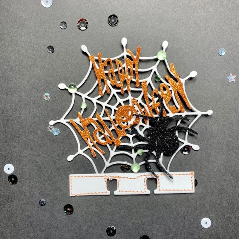 Kscraft Spider Web Memorydex Metal Cutting Dies Stencils For Diy ...