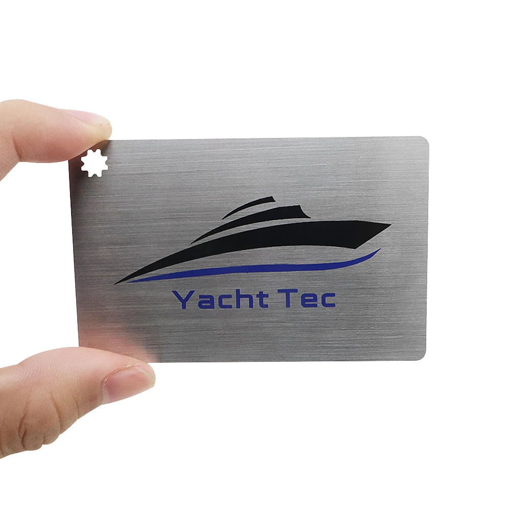 Customized Stainless Steel Name Card Brushed Metal Business Card ...