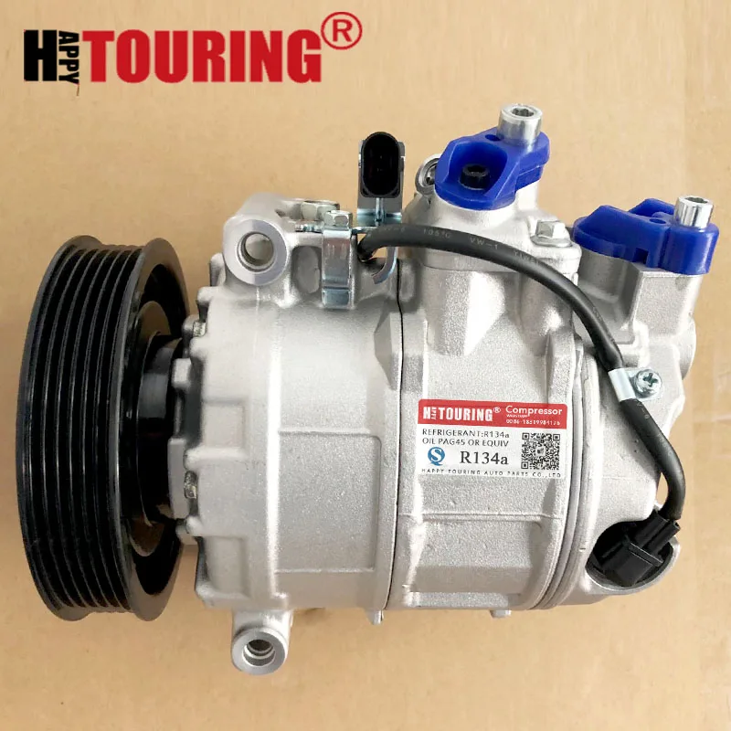 Car Air Conditioning Compressor For Audi A6 C6 3.0l 3.2l 2005-2011 ...