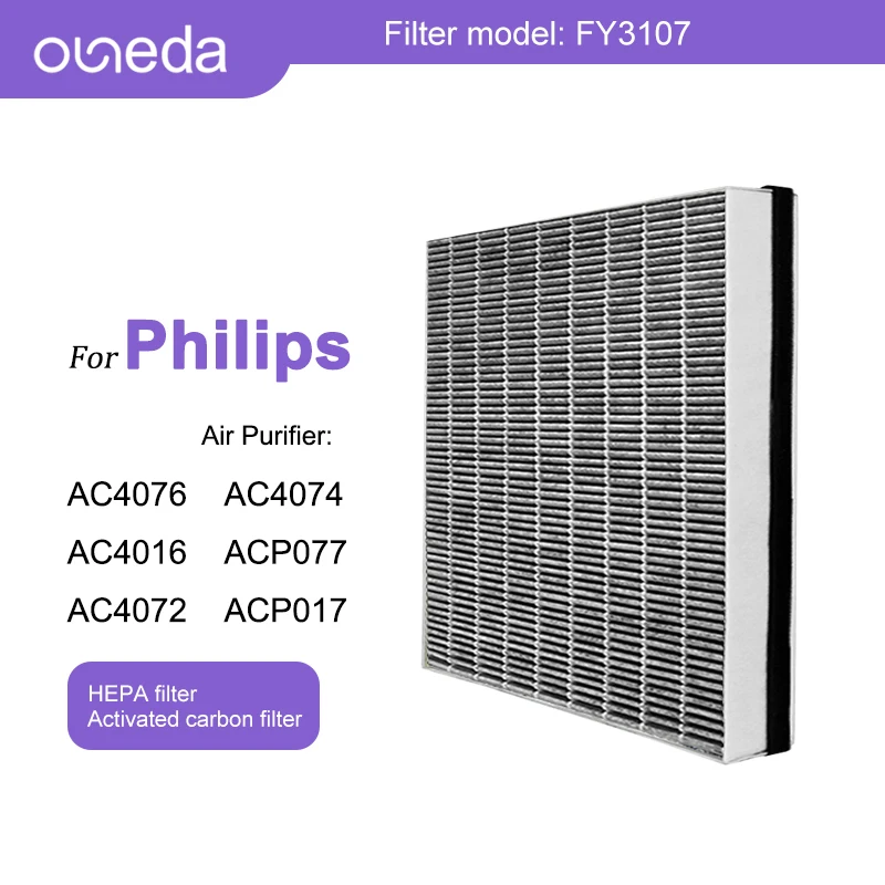 Hepa Filter Air Purifier for Philips AC4076 AC4074 AC4016 ACP077 AC4072 ...