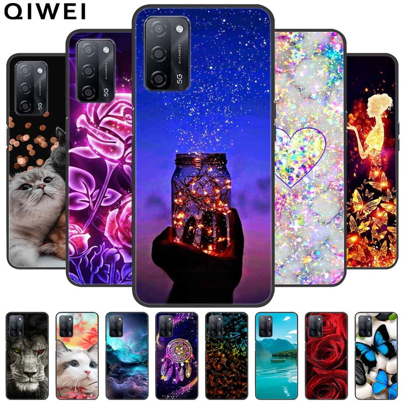 Soft Silicone Cover For Oppo A53s 5G Case Lovely Cool Printing Phone ...