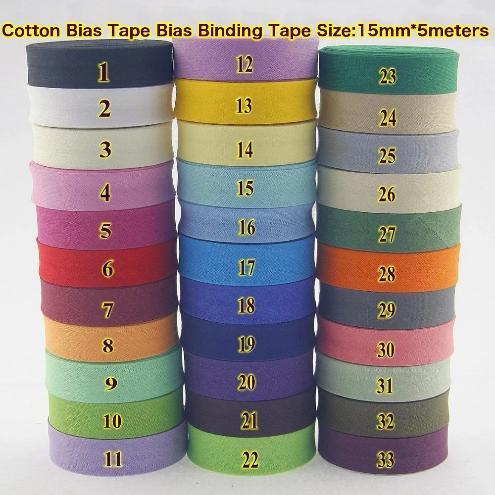 Cotton Bias Binding Tape | 15mm Cotton Sewing Bias | Cotton Diy Accessories - 15mm 5/8 - Aliexpress
